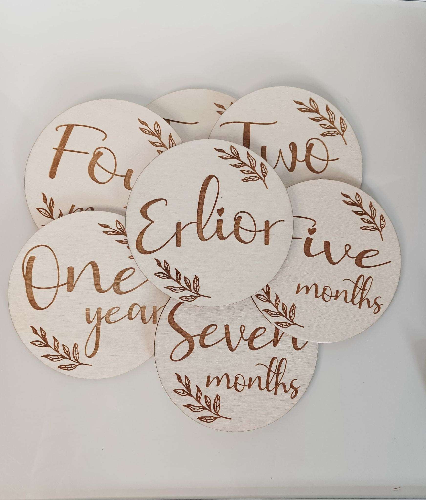 Wooden Milestone Card Disc | Buy Baby Milestone Disc from ...