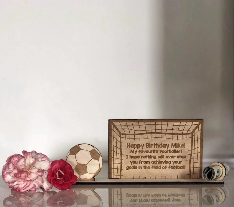 Personalised Football Money Holder | Buy Football Fan Gift from ...